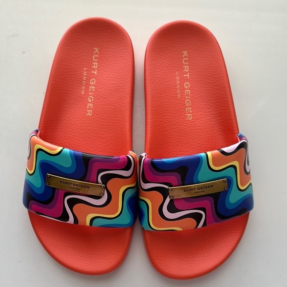 Kurt Geiger | Shoes | New Kurt Geiger Multicolor Slide | Poshmark